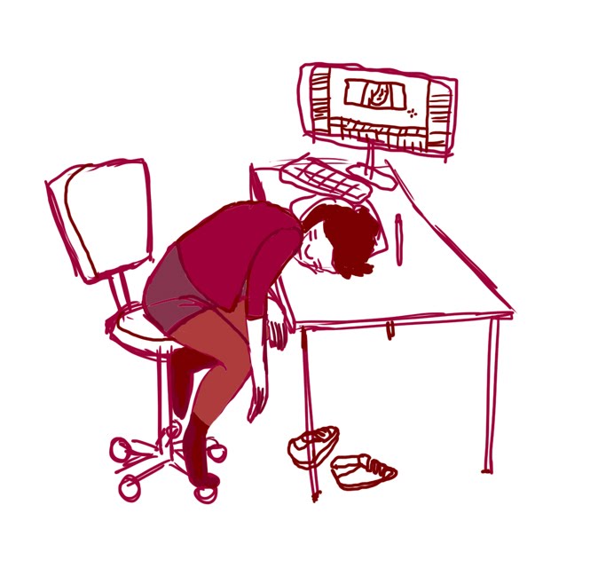 drude mangaard: a tired little animator