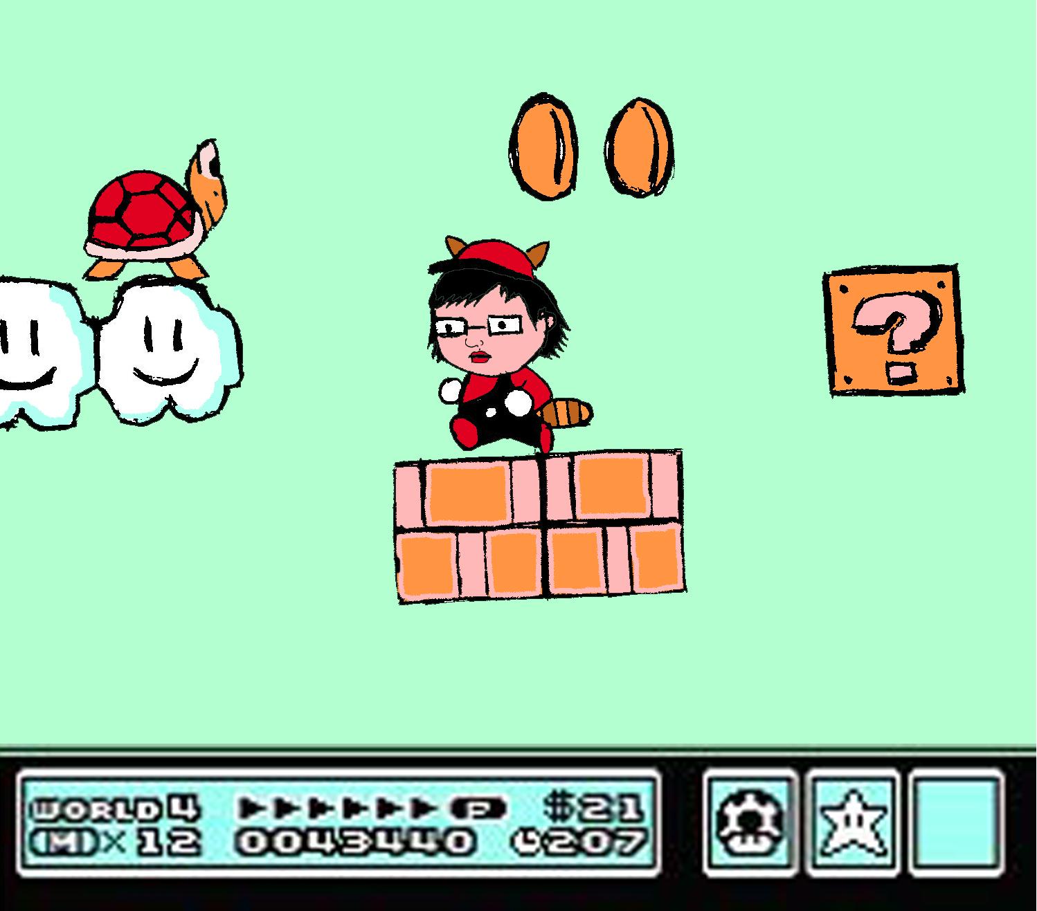 cuatro lapices: Yo juego Mario Bros