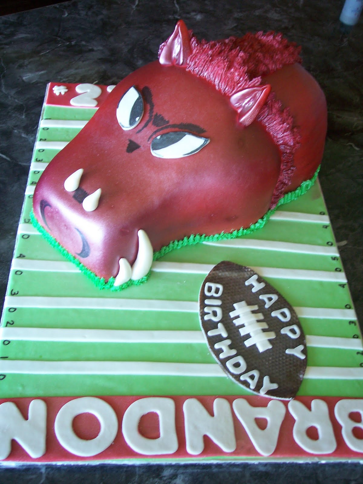 MyMoniCakes: Arizona Razorbacks Cake