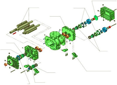 O Cara da Manutenção Industrial: Vista Explodida Soprador Omel SRT