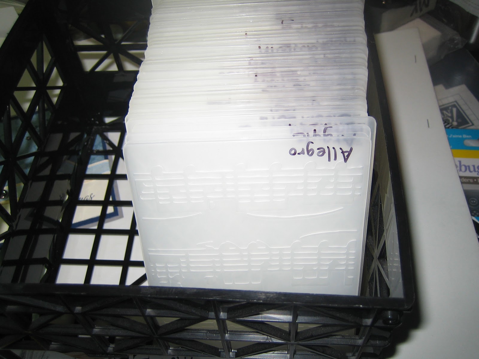 CRAFTY STORAGE: Marie's Embossing Folder Storage