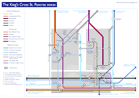 London Connections: The King's Cross St. Pancras nexus - a novelty tube map