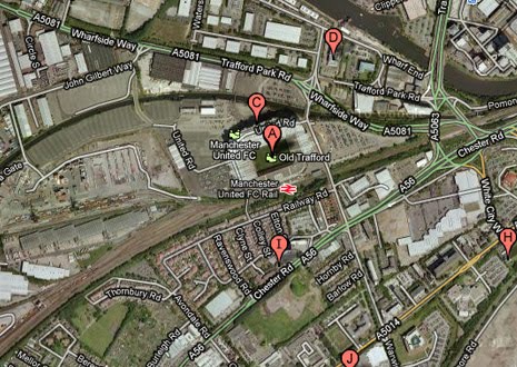 Manchester United Map
