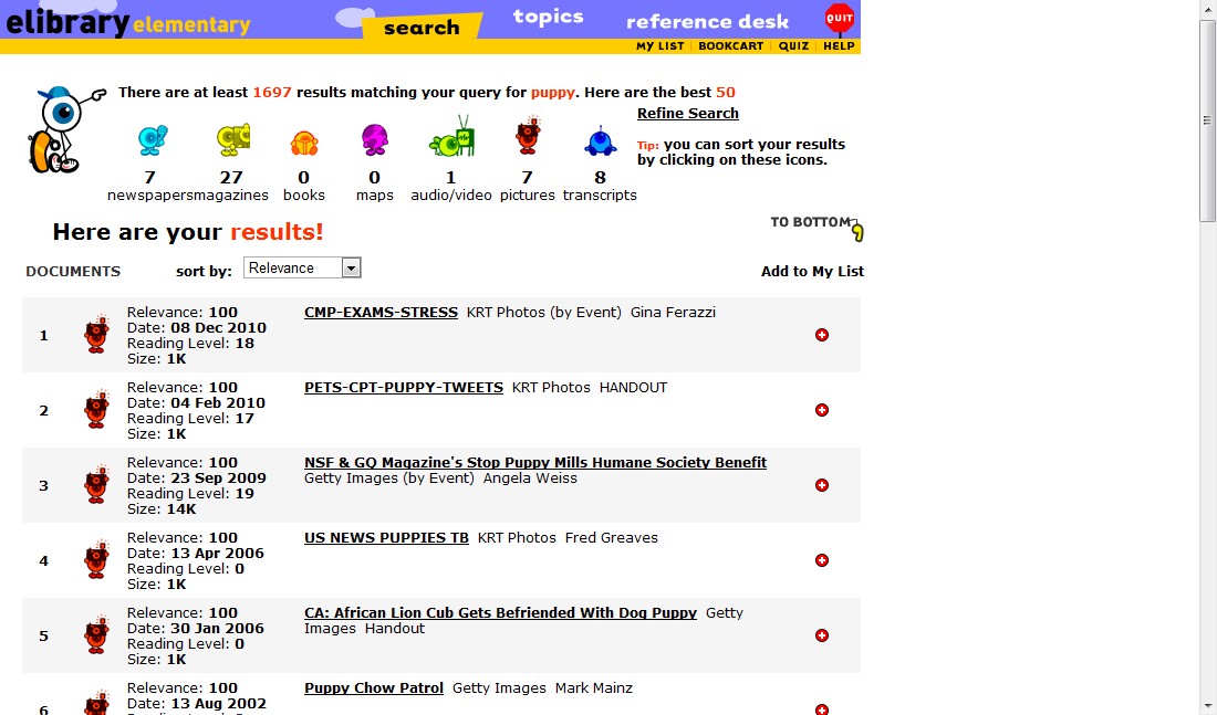 Bret Laubaugh: Thing 17-Research and Reference Tools: MEL, RefDesk ...