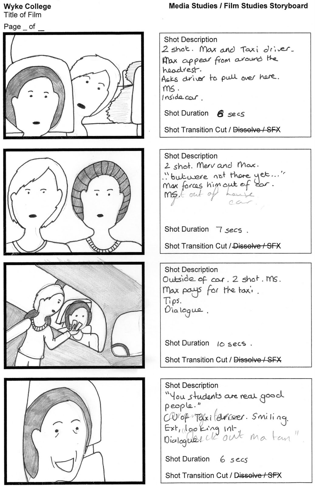 Katie's FM3 Creative Project: Storyboards 21-40