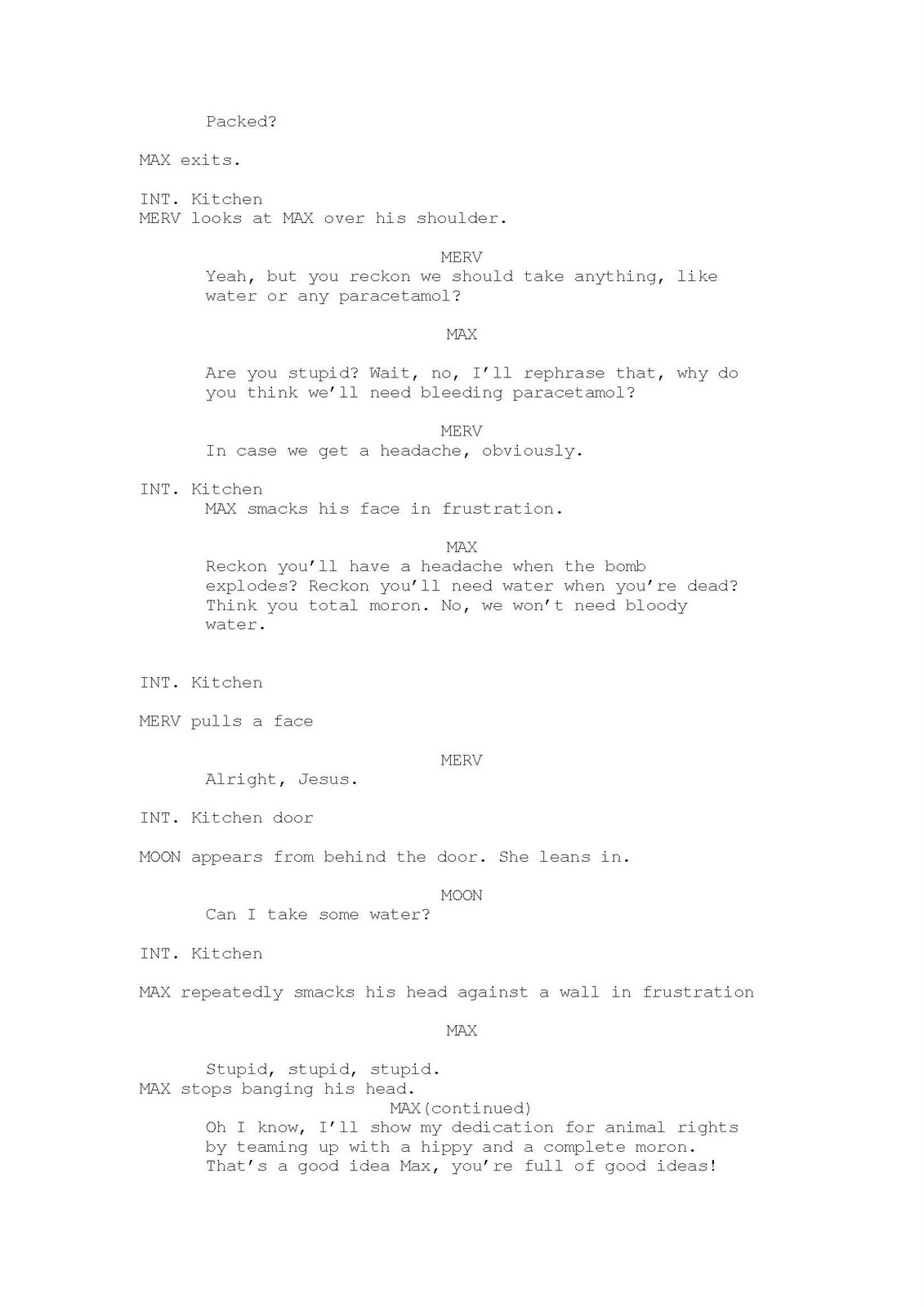 Katie's FM3 Creative Project: Film Script