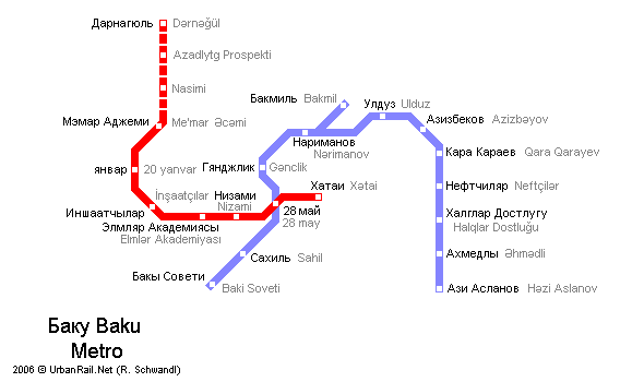 PLANOS DE METRO: Bakú