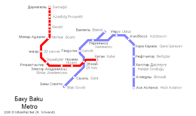 PLANOS DE METRO: Bakú
