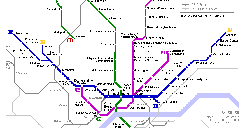 PLANOS DE METRO: Frankfurt
