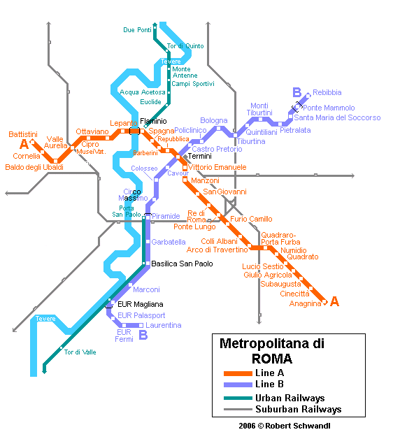 PLANOS DE METRO: Roma