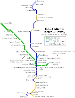 PLANOS DE METRO: Baltimore