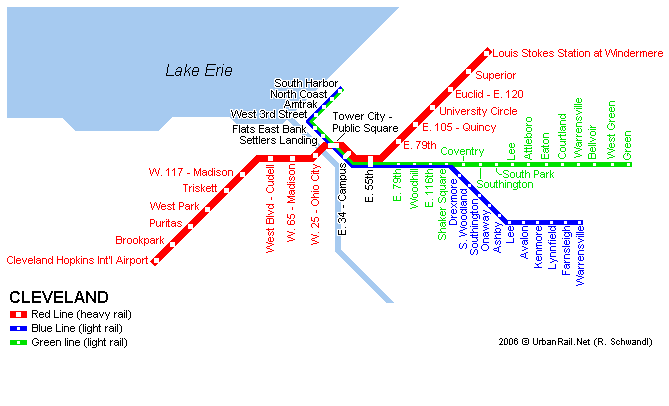 PLANOS DE METRO: Cleveland