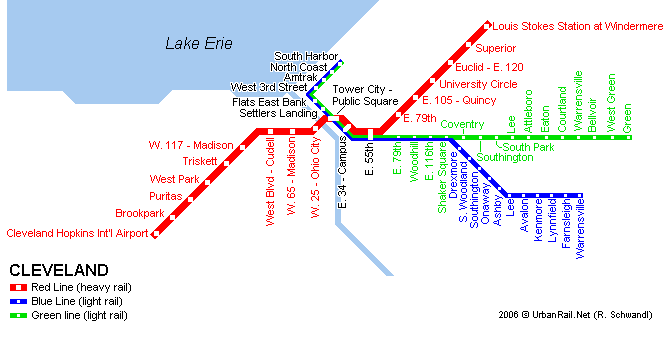 PLANOS DE METRO: Cleveland