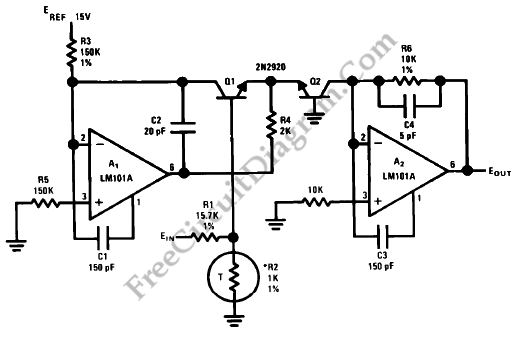 Anti Log Converter Schematic Circuits
