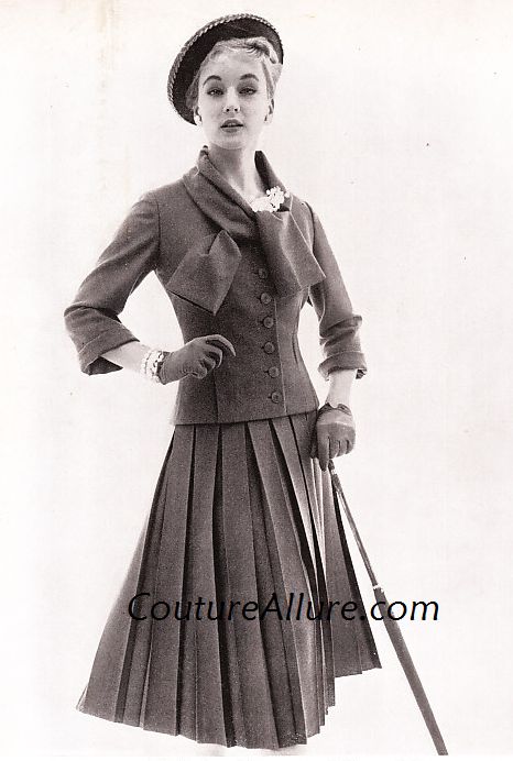Couture Allure Vintage Fashion: The Look of Suits - 1955