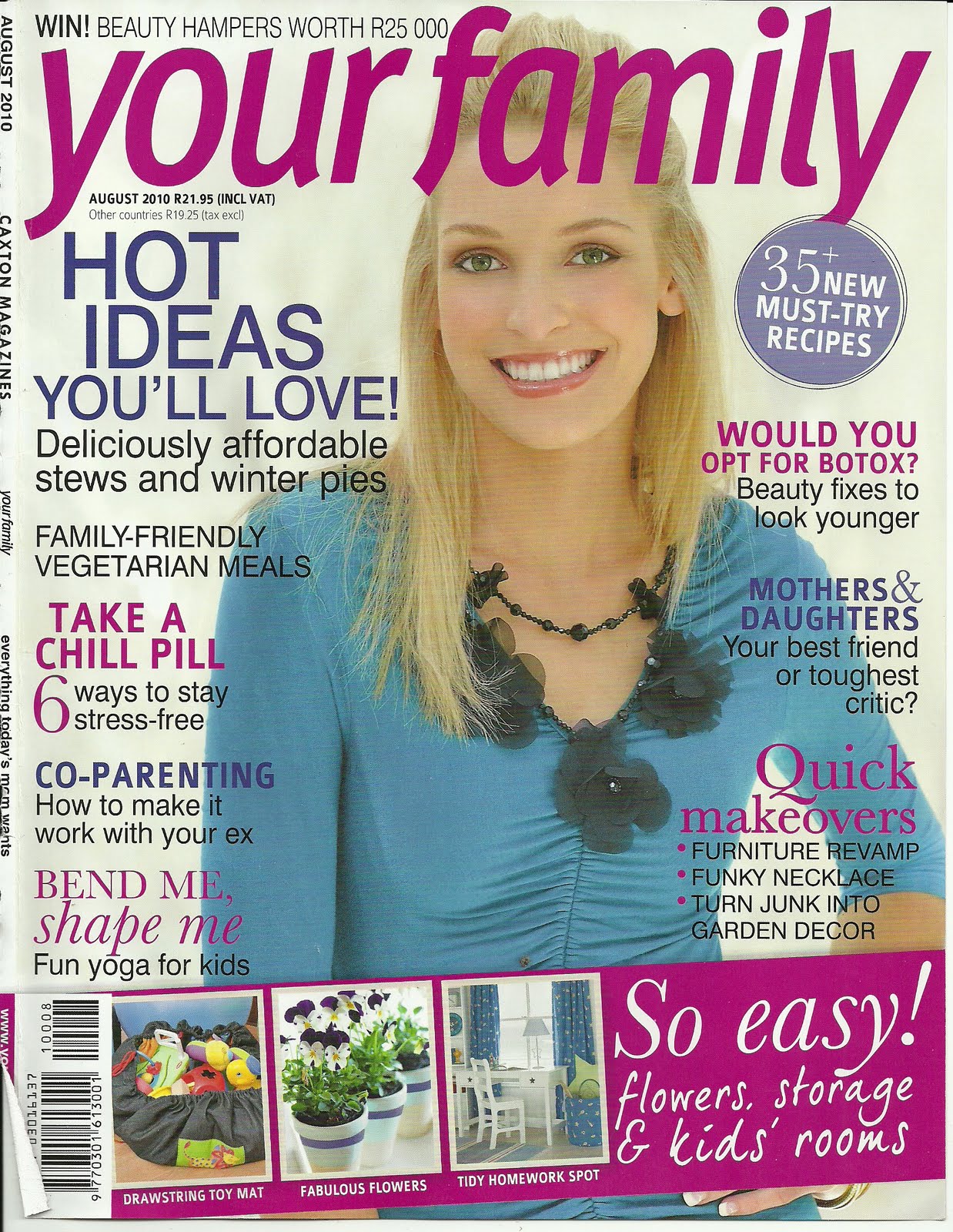 CHARLIE RUNGE ...make-up...hair...nails: Your Family Magazine Cover ...