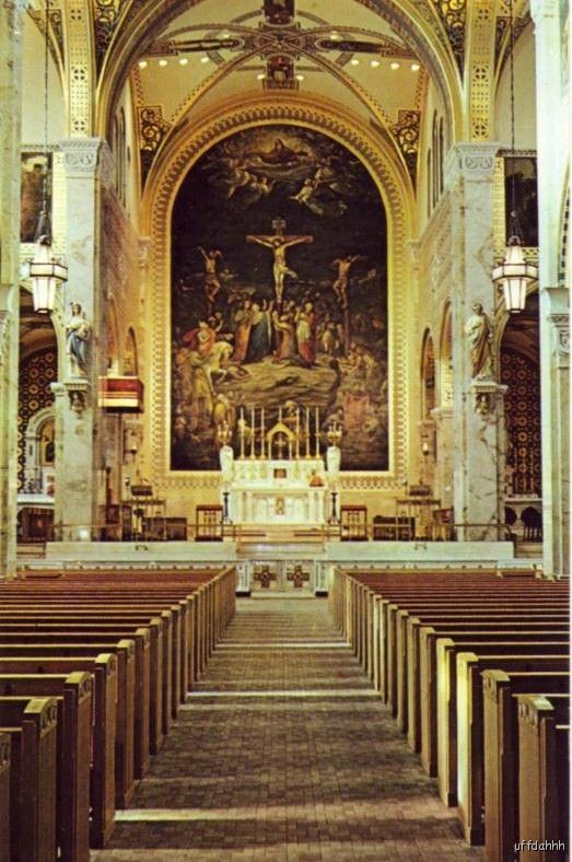 The Badger Catholic: St Francis Xavier Cathedral interior original