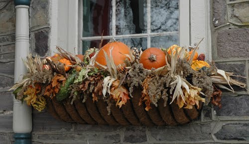 vignette design: A Pumpkin Windowbox
