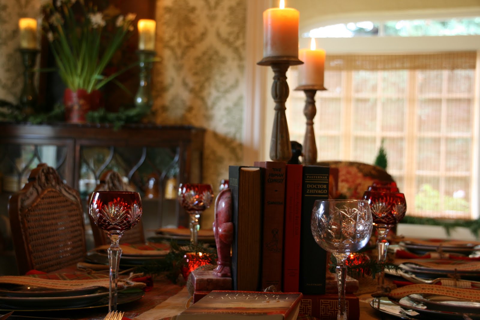 vignette design: End of Year Book Club Dinner- A Tablescape