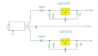 Build your Gadget: Dual Regulated Power Supply by 7815 and 7915 regulator