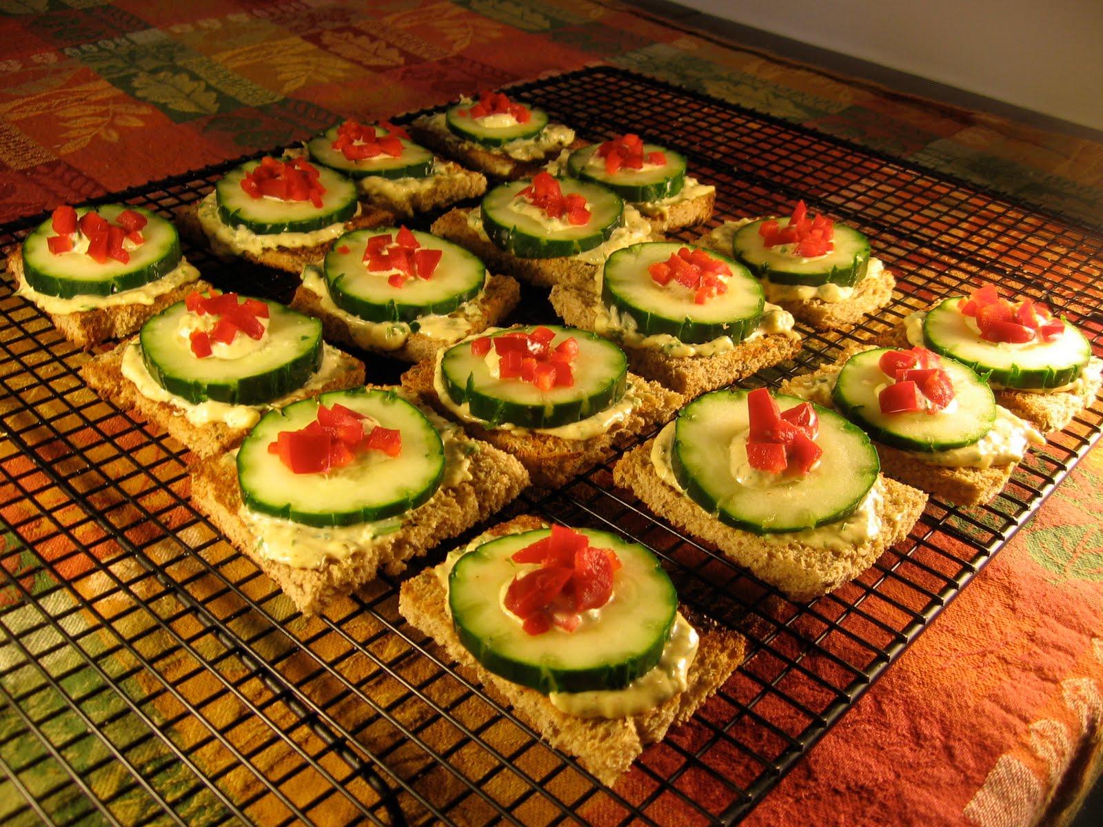 Cucumber Canapés | Vegetarian Underground