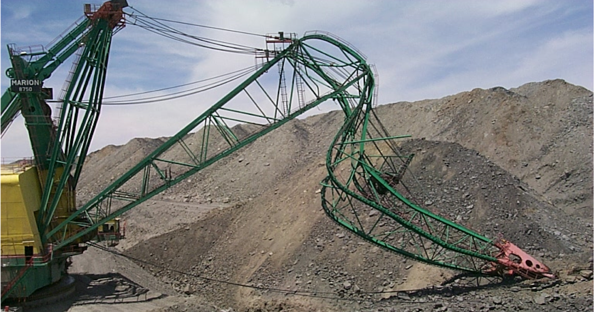 Mining Mayhem: Dragline Boom Collapse