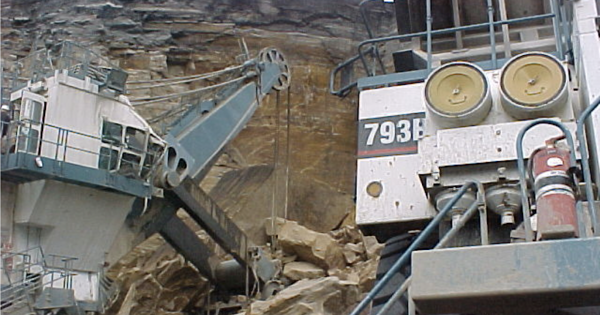 Mining Mayhem: Highwall failure onto shovel