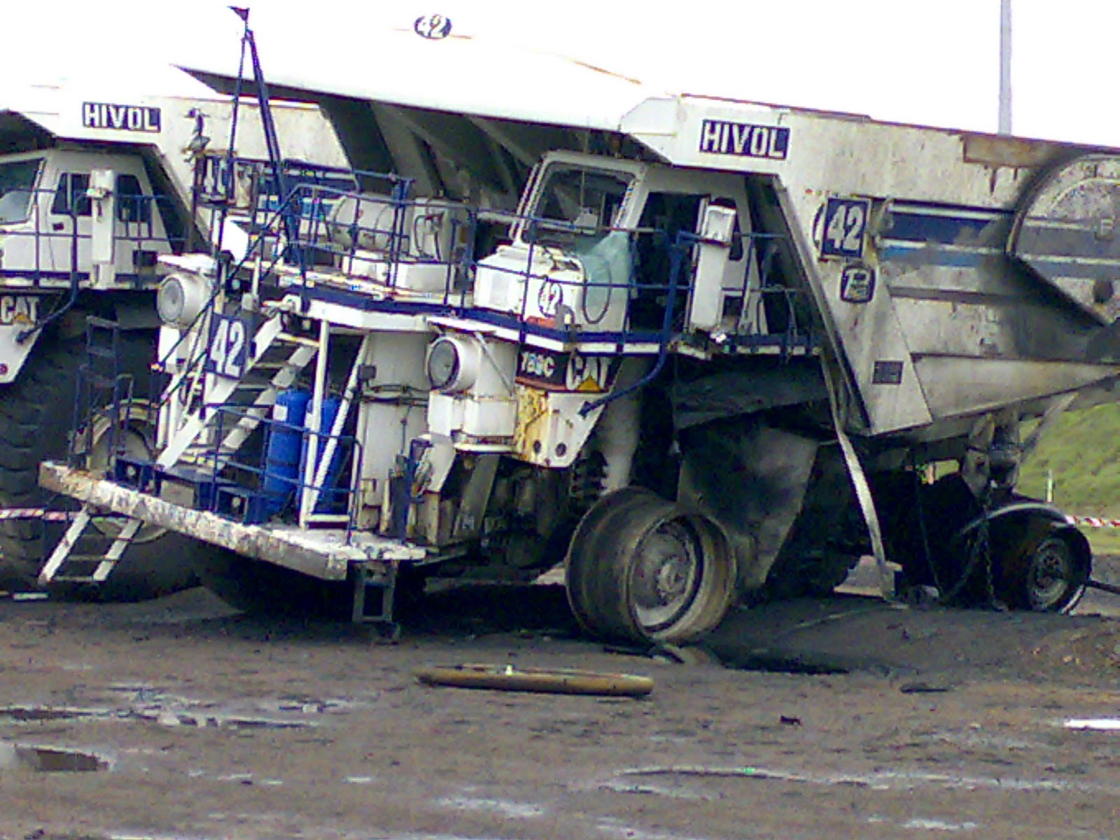 Mining Mayhem: Lightning Strike on a Rear-Dumper