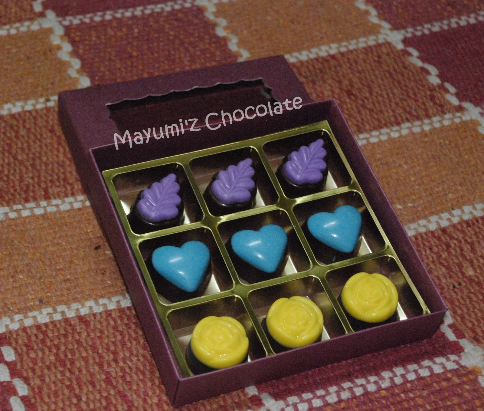 ...Mayumi'z Chocolate...: Coklat Pralin 9 Cavity