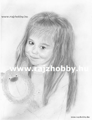 Hobby rajz: Kislány rajz - Unokahugom