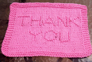 DigKnitty Designs: Thank You Knit Dishcloth Pattern