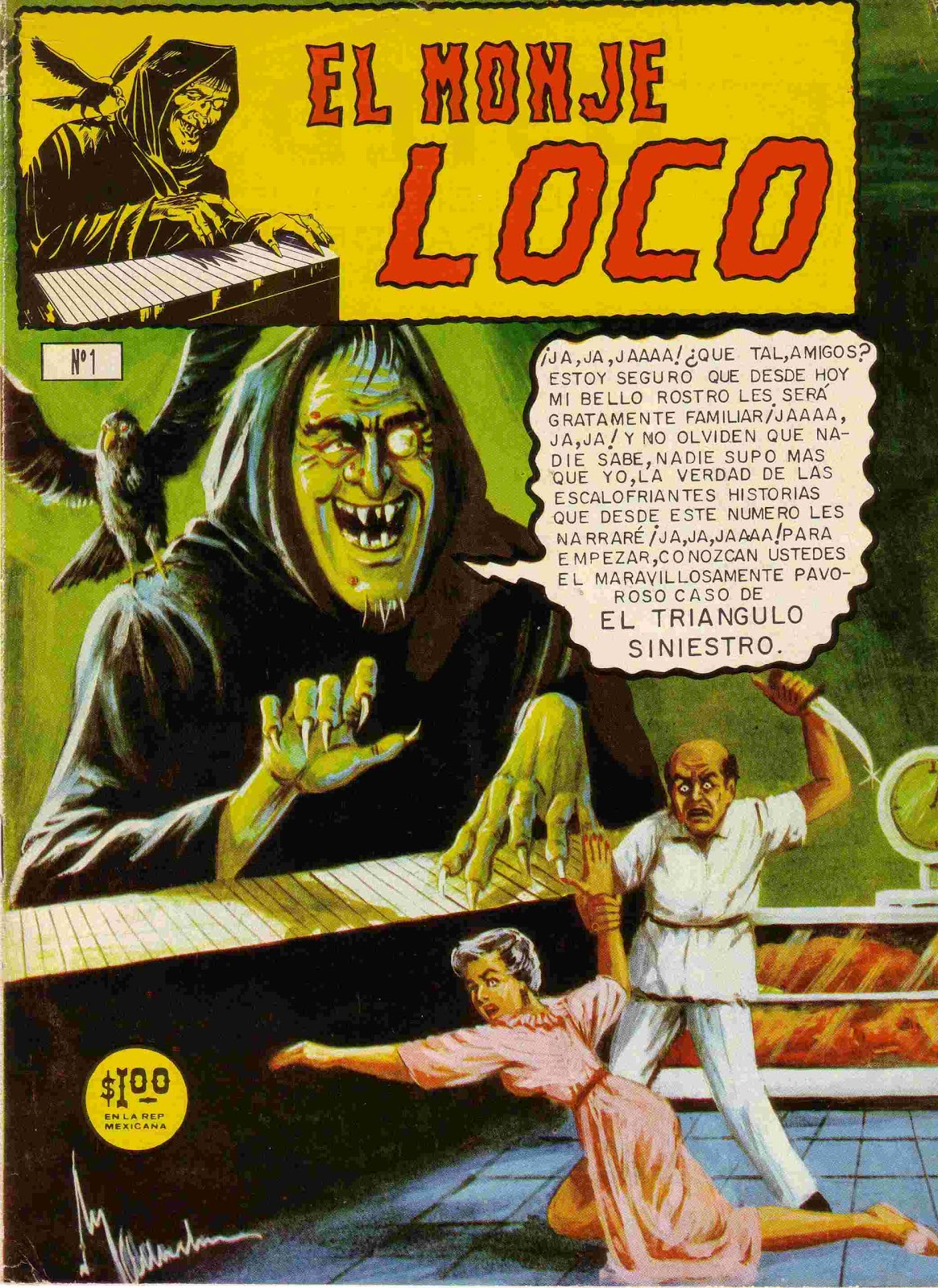 Mexico Comic Terror: El Monje Loco (1 al 5) Ed. Continente