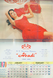 Koleksi Djadoel: Seri Kalender 'ABADI' Tahun 1970 dan 1971:-SOLD-