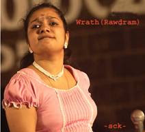 നവരസങ്ങള്: Navarasangal or the nine emotions, by facial expressions