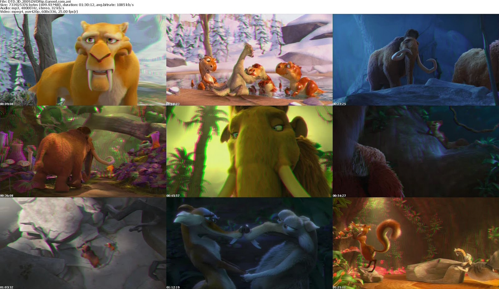 IDBlog Shared Movie: Ice Age 3: Dawn Of The Dinosaurs 3D (2009)