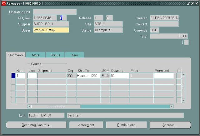 Oracle Apps Quick Reference: Pay on Receipt(s) in Oracle Apps R12