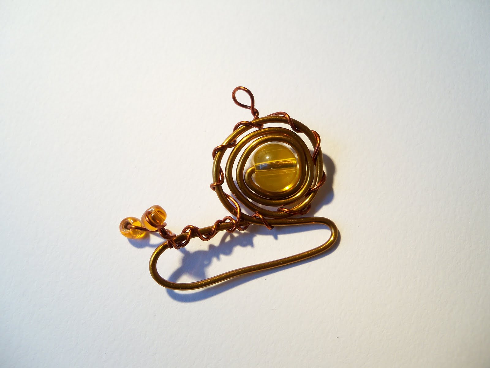 How to do a little cute SNAIL from beads and wire - NÁVOD ŠNEČEK ...