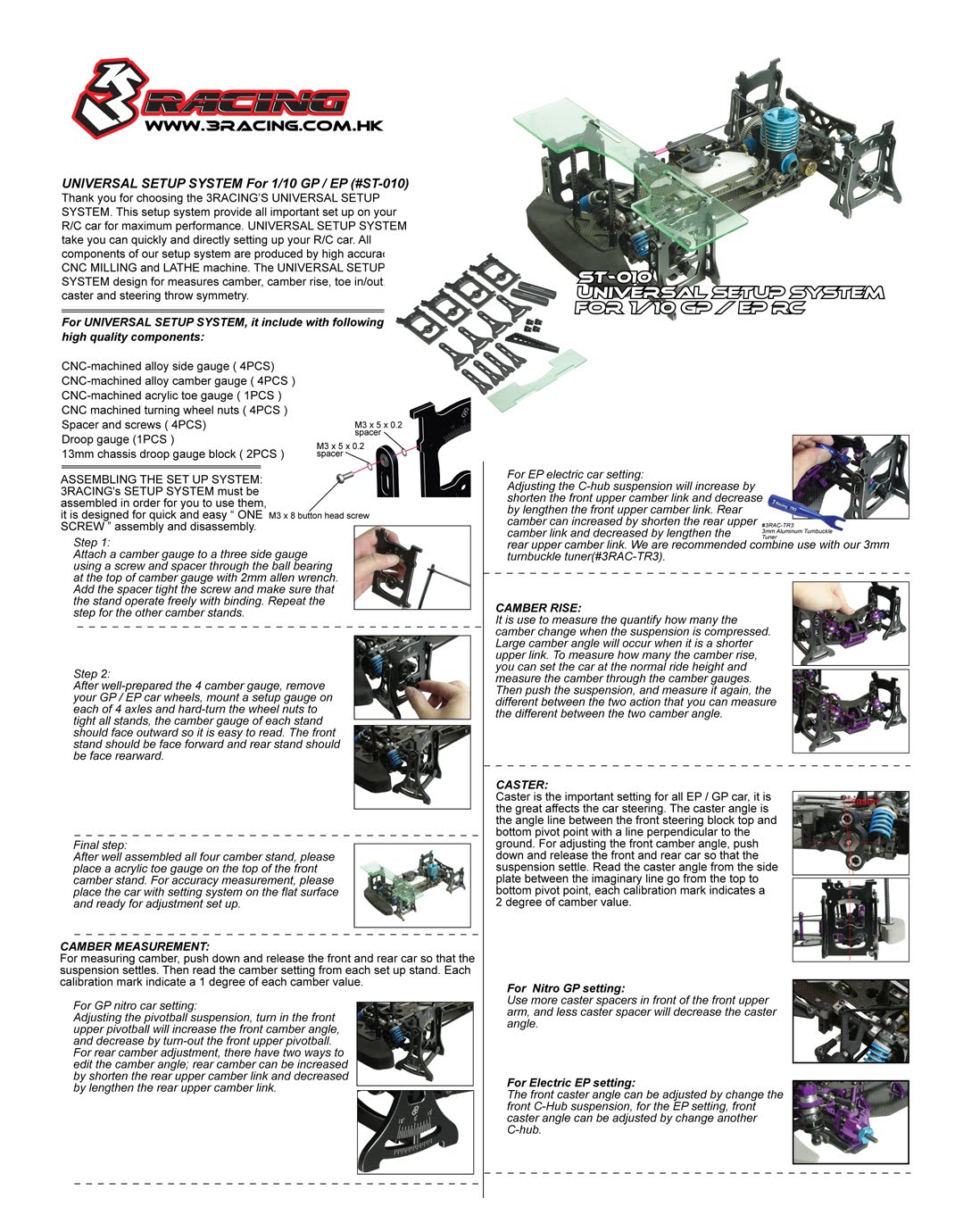 PrinsDrift High Performance RC Garage: 3Racing SETUP STATION