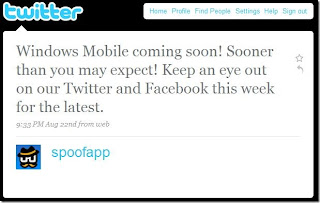 SpoofApp em Breve no Windows Mobile! - Windows Club