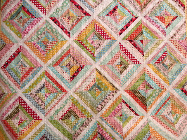 Quilt Story: Polka Dot String Quilt Finish!