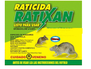 Productos para el control de plagas: RATICIDAS RATIXAN
