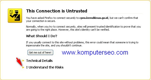 Mengatasi “This Connection is Untrusted “ | yogaardiantama