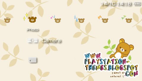 PLAYSTATION GAME: Rilakkuma 620 PTF - PSP Theme by Yururi