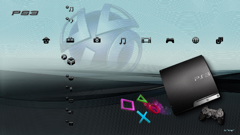 Free PSP Themes Wallpaper: Playstation 3 Black PS3 Theme