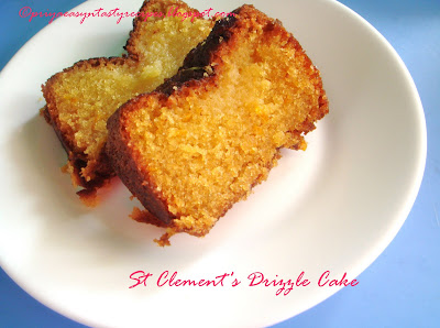 Priya's Versatile Recipes: St Clement's Drizzle Cake - S&SB Challenge