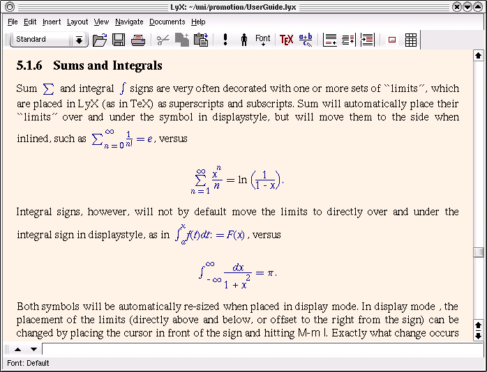 LyX - the open source document processor