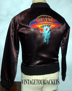 VintageTourJackets: Boston Band 1977 Black Tour Jacket