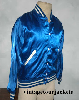 VintageTourJackets: AC DC TOUR JACKET POWERAGE 1978 SATIN BON SCOTT ERA