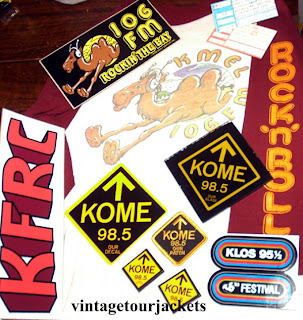 VintageTourJackets: KOME, KMEL, KSJO , KFRC and KLOS RADIO 1970s ROCK