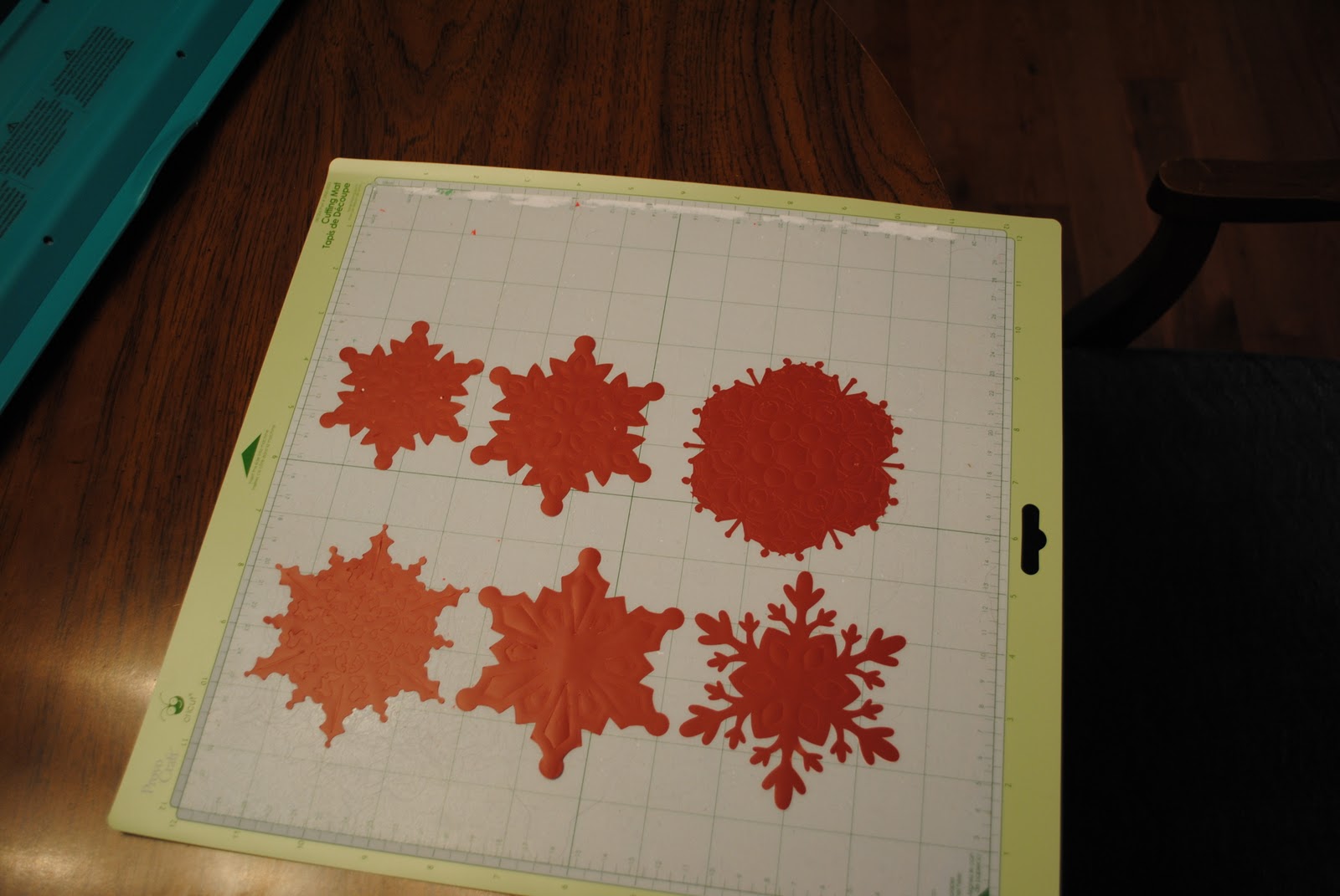 Keeping up with the Joneses: Snowflake Coasters (Cricut Project No. 2)
